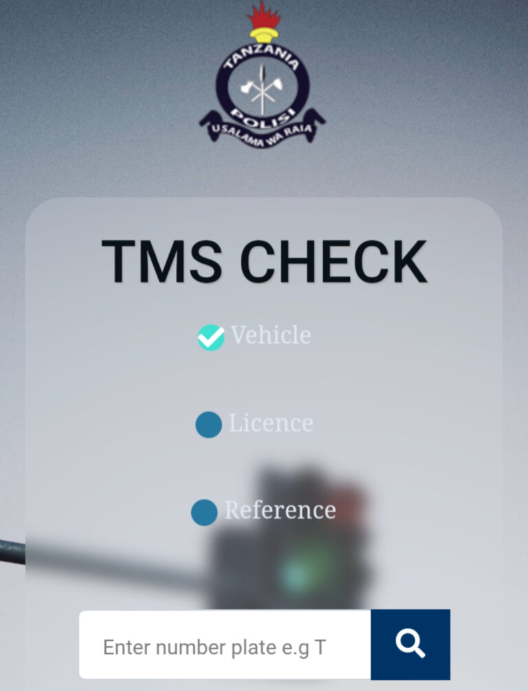 tms.tpd.go.tz | Traffic Fine Check Online | AJIRA YAKO