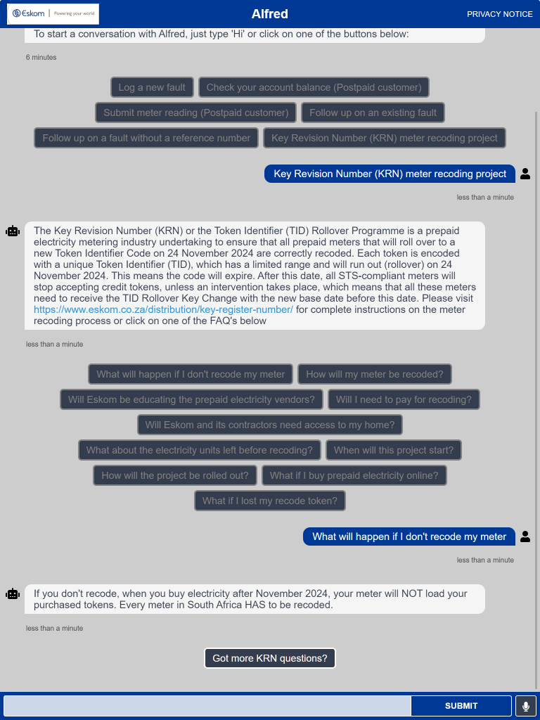 How to Contact Through Alfred Eskom Chatbot In South Africa | AJIRA YAKO