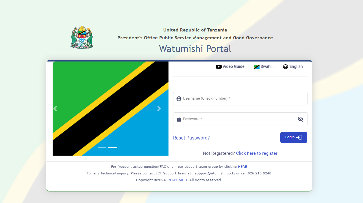 ESS Utumishi – Watumishi Portal Tanzania 2025 | AJIRA YAKO